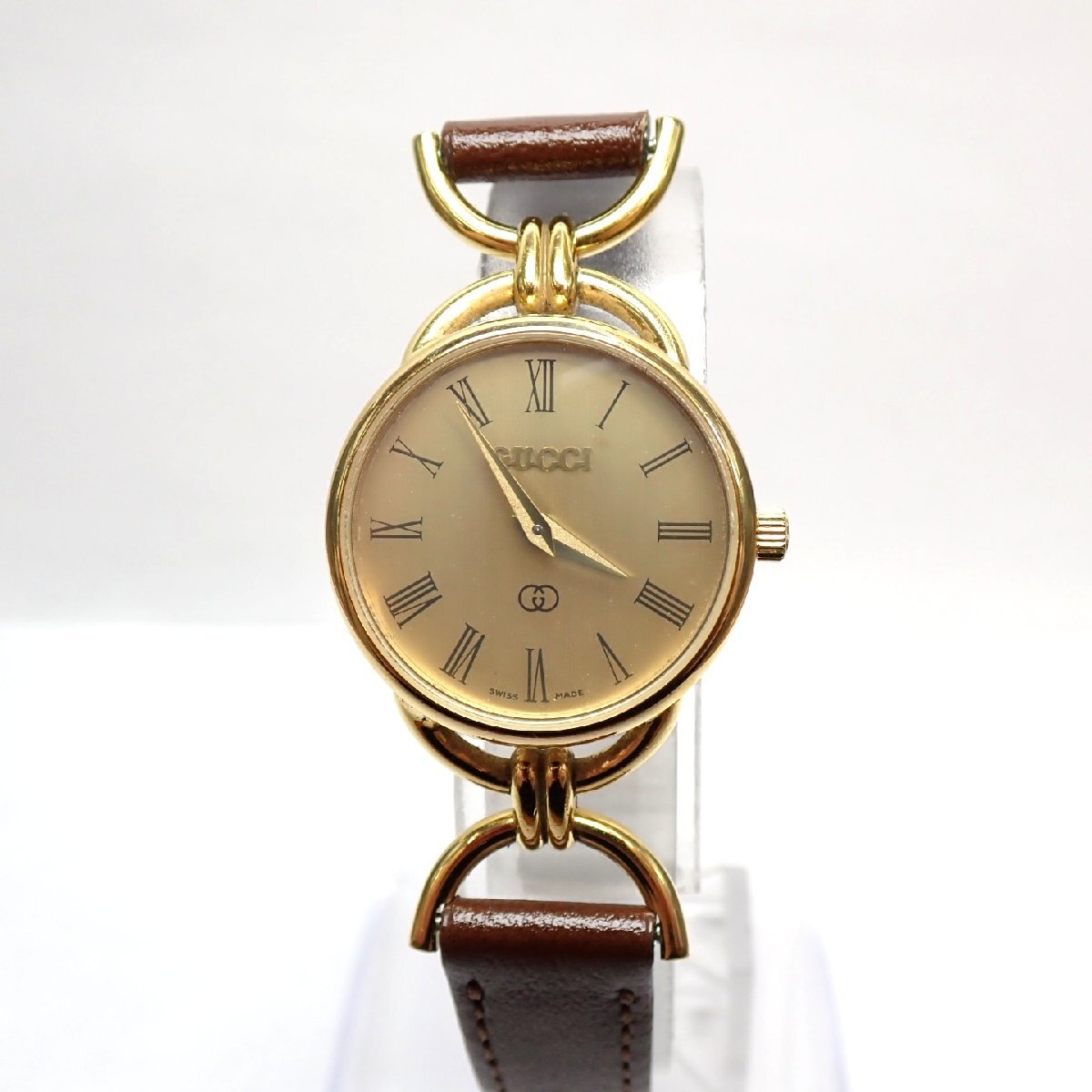 Yahoo!オークション - \1 稼働 グッチ 6000L ゴールド クオーツ レディ...