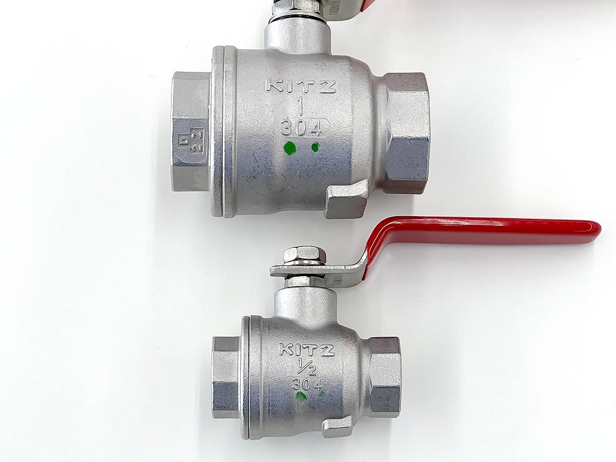 Yahoo!オークション - KITZ 800型 フローティングボールバルブ ねじ込...