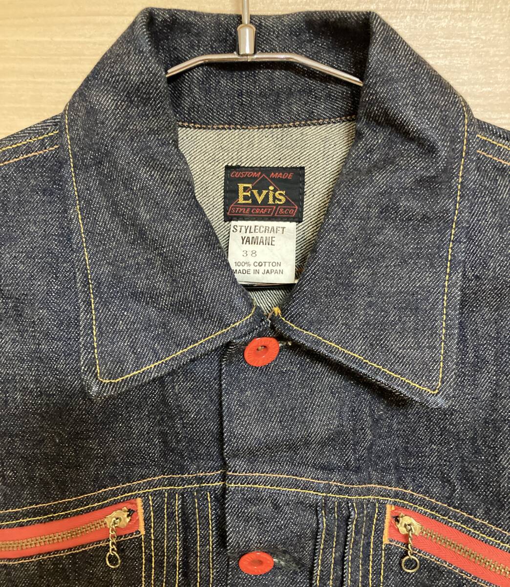 Yahoo!オークション - レア初期エヴィス ジージャン サイズ38 EVISU DO...