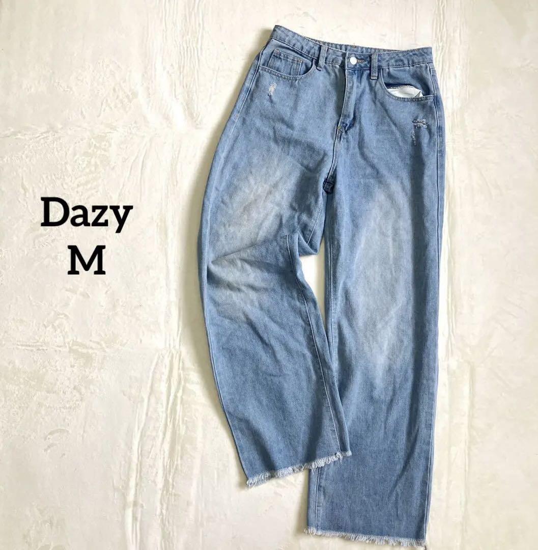 Yahoo!オークション - デイジー Dazy SHEIN デニム【M】ワイド フリン...
