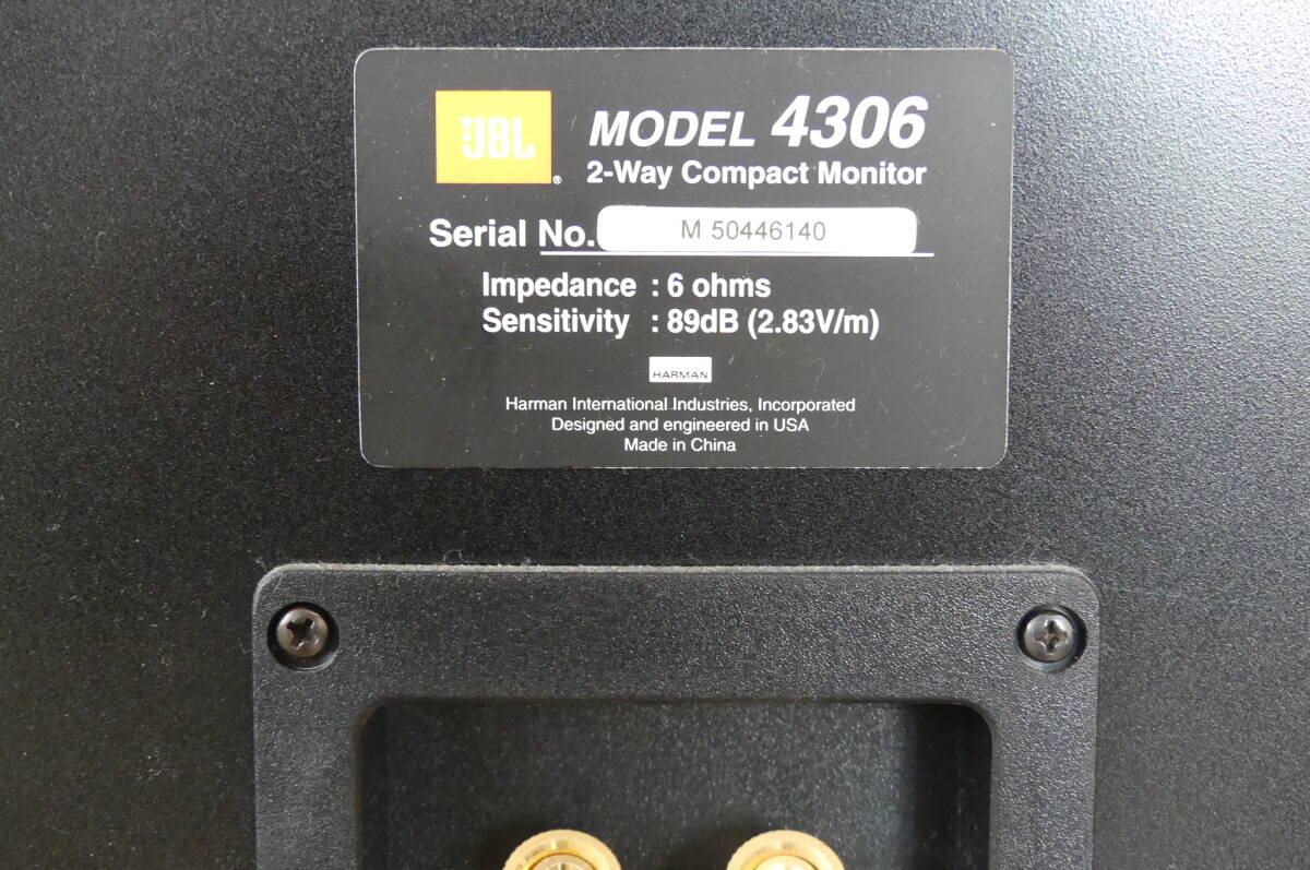 Yahoo!オークション - 美品 JBL COMPACT MONITOR 4306 20cm 2ウエブッ...