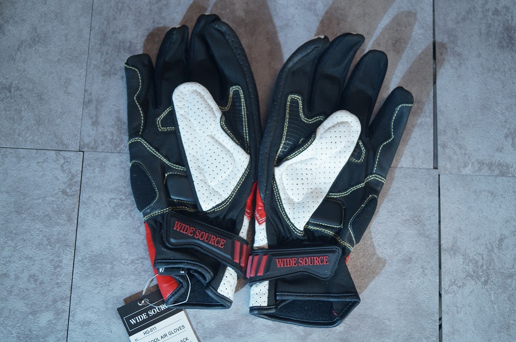 Yahoo!オークション - WIDE SOURCE グローブ赤 Mサイズ／No.HG-011 未...