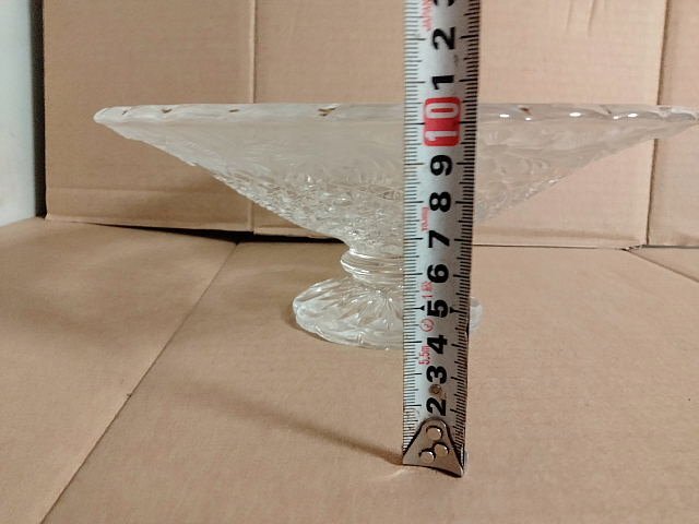 Yahoo!オークション - ガラスのコンポート 盛皿