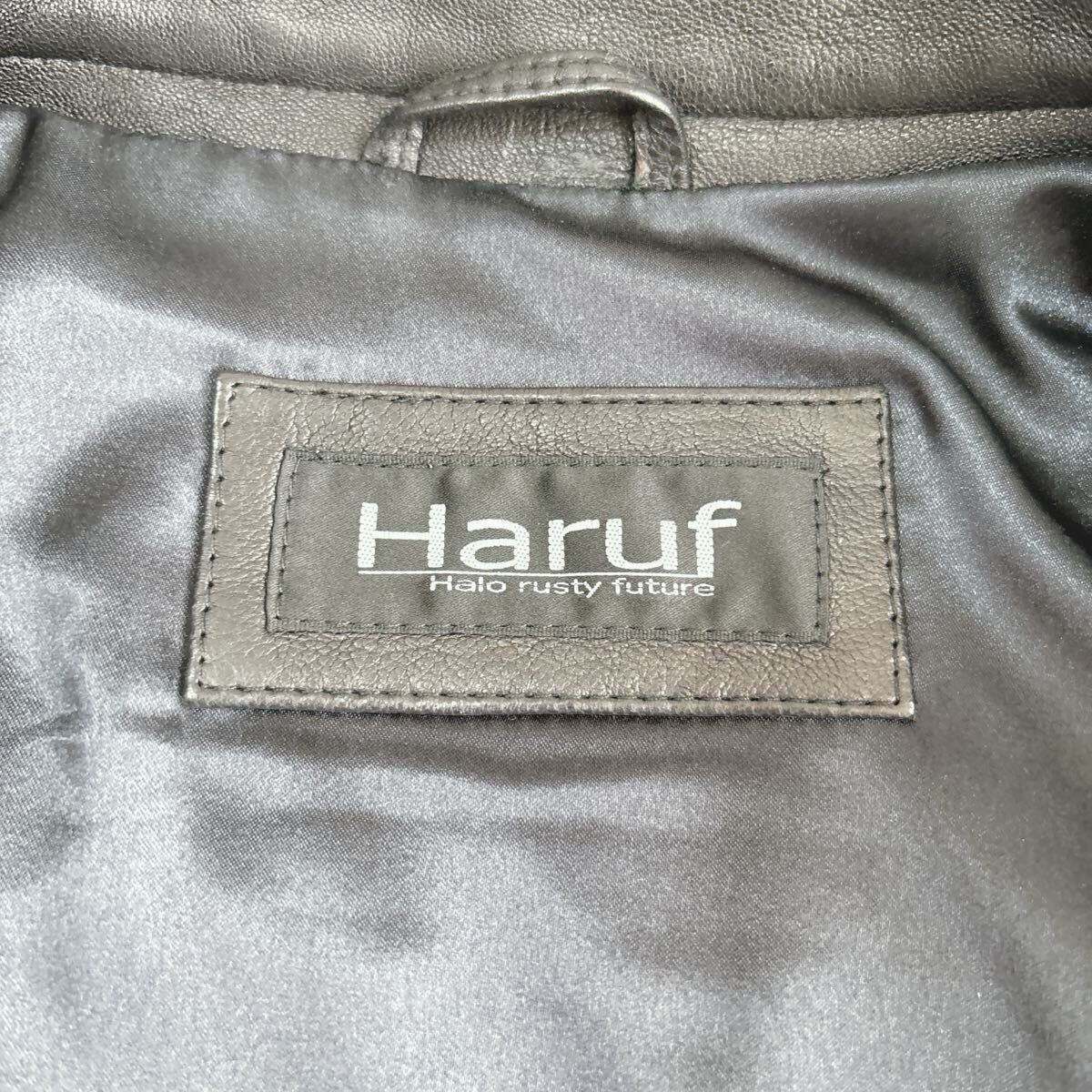 Yahoo!オークション - 1円 1スタ ハルフ Haruf レザージャケット 羊革 ...