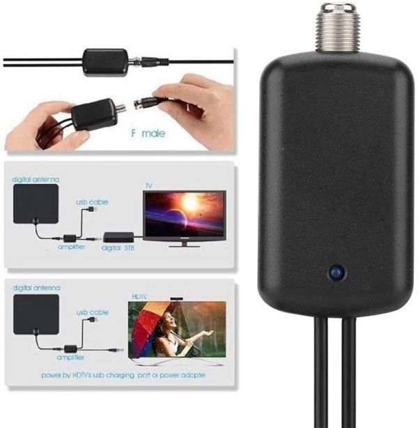 Yahoo!オークション - 新品 TVアンテナ 信号増幅器 25dB HD 増幅器屋内...