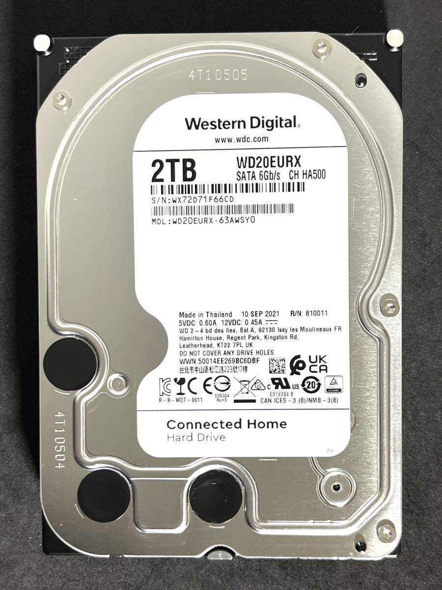 Yahoo!オークション - 2TB 【使用時間 26h】WD20EURX / Western Digi...