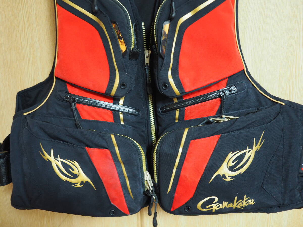 Yahoo!オークション - 超美品 がまかつ フローティングベスト GM-2193...