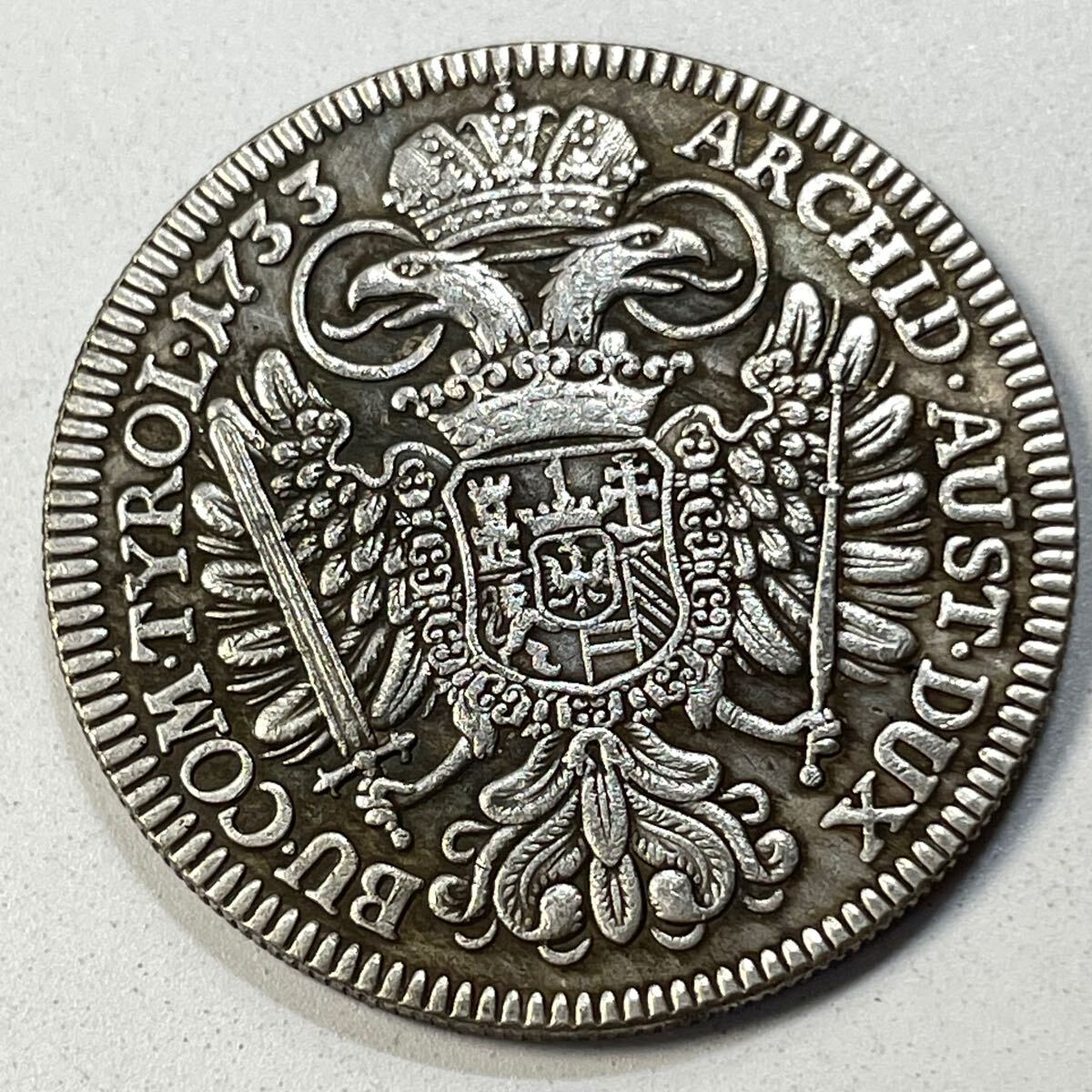 Yahoo!オークション - 神聖ローマ帝国 硬貨 古銭 カール6世 1733年 金...