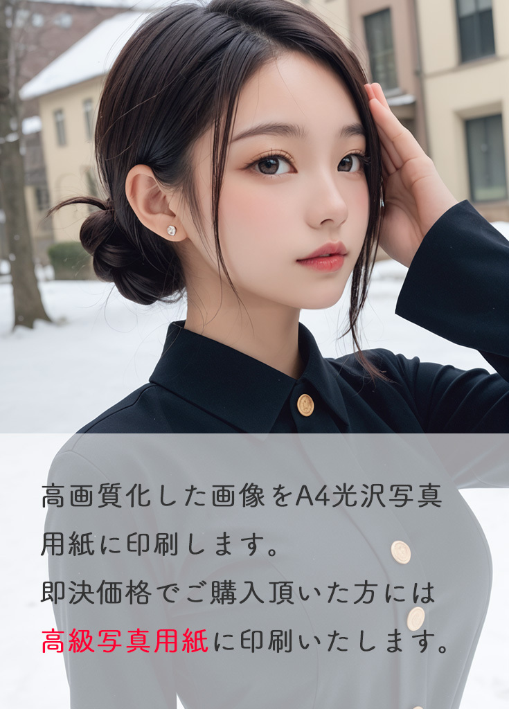 Yahoo!オークション - C0007 【1点もの】高画質 AI美女 リアル 写真 A4...