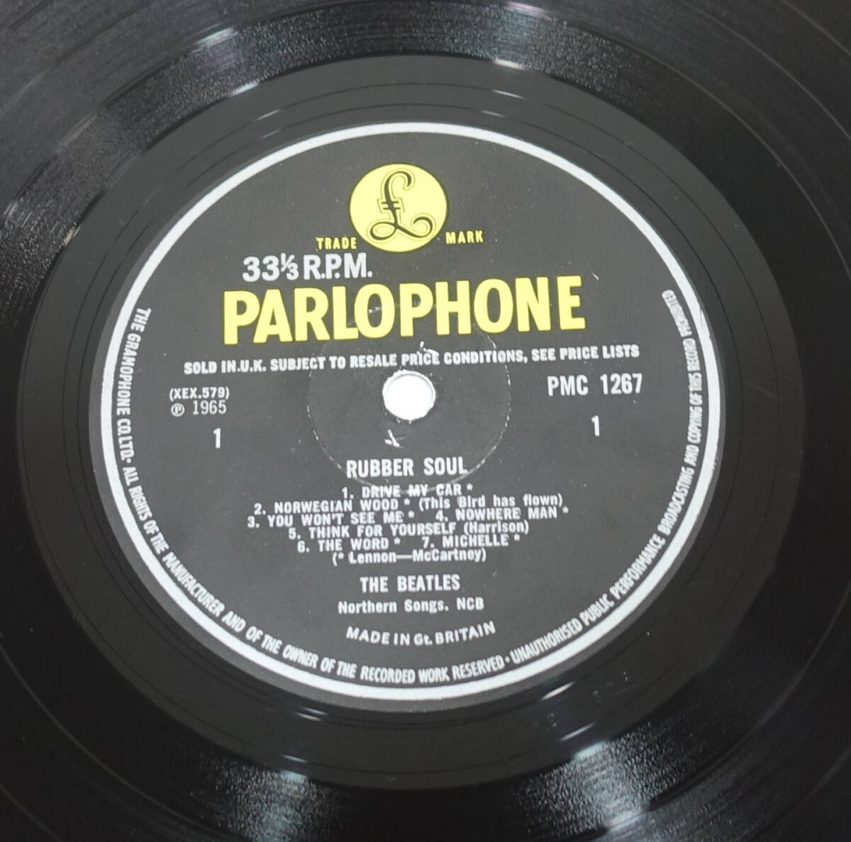 Yahoo!オークション - UK Original 初回 PARLOPHONE PMC 1267 RUBBER S...