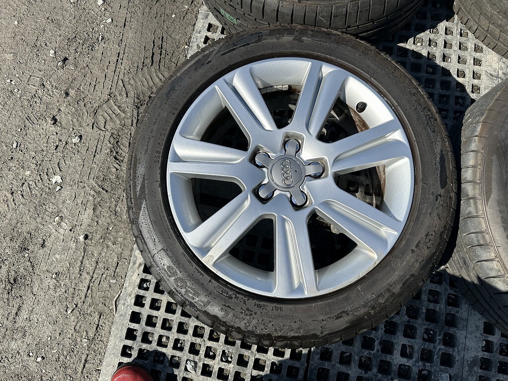 Yahoo!オークション - アウディ 8K型 A4 純正 17in 7.5J +45 PCD112/5H...