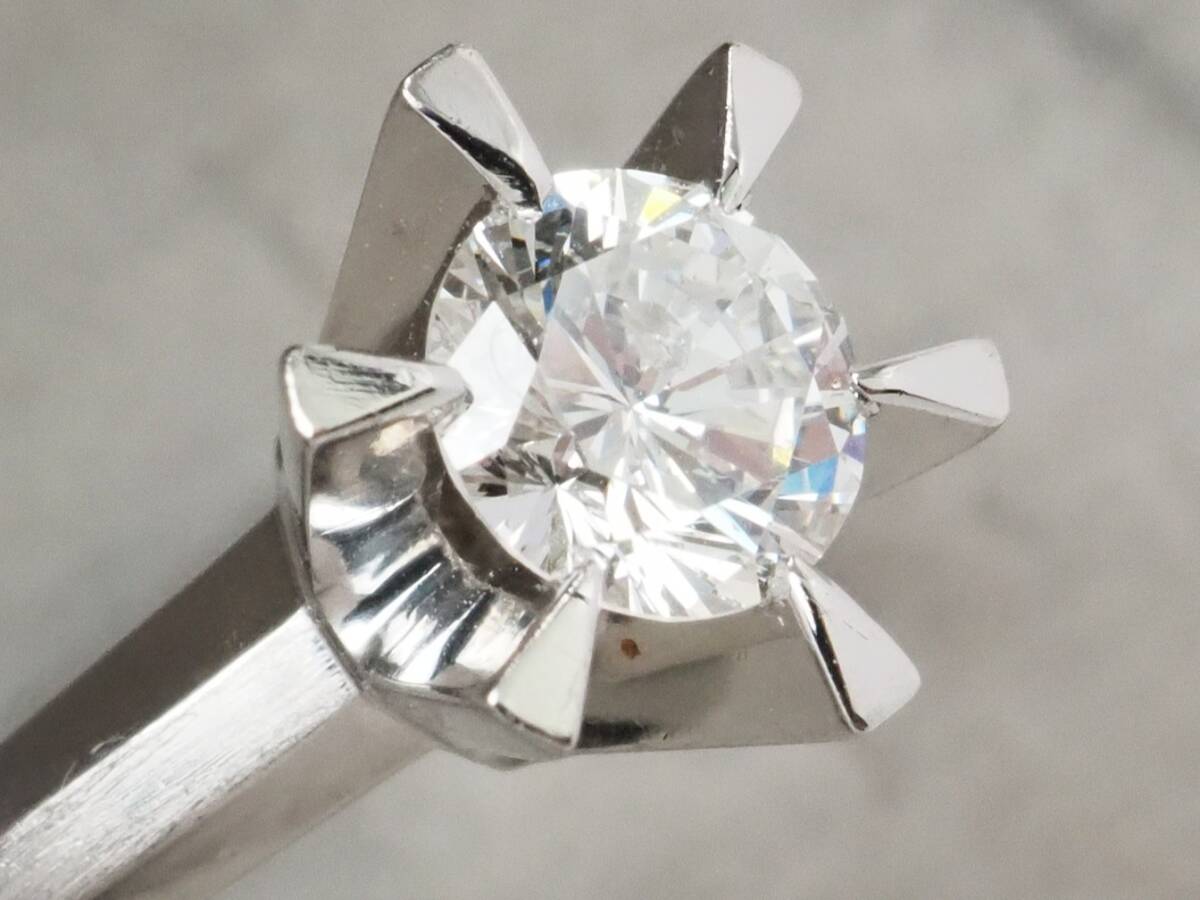 Yahoo!オークション - 【6325D】Pt900 天然ダイヤモンド 0.55ct/5.0g/...