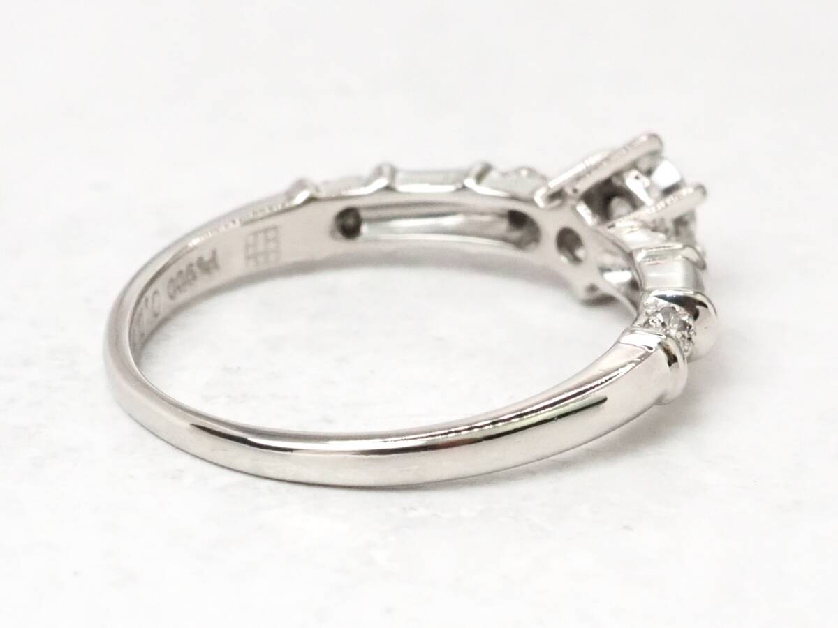 Yahoo!オークション - 【6373D】鑑定書付 Pt900 天然ダイヤモンド F/VS...