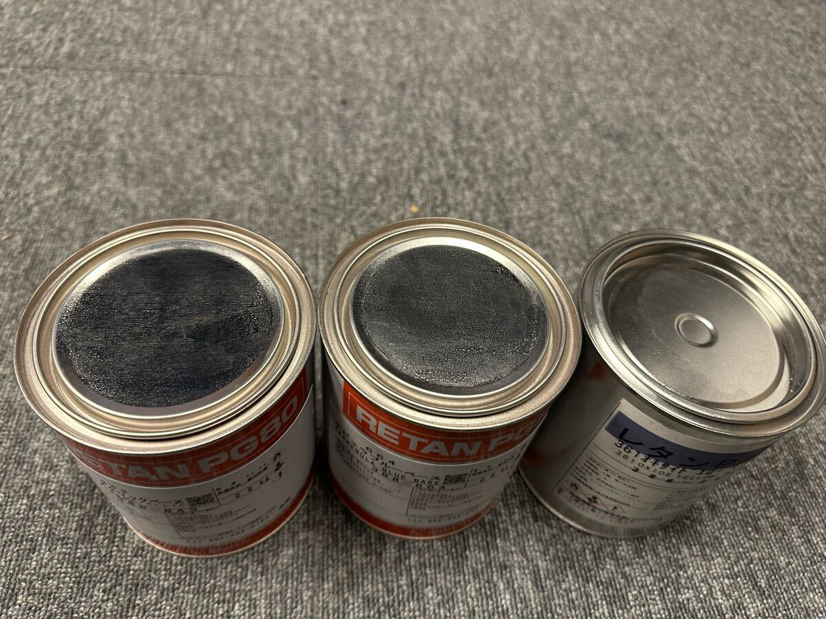 Yahoo!オークション - 関西ペイント レタンpg80 原色 0.9kg×3缶 合計3...