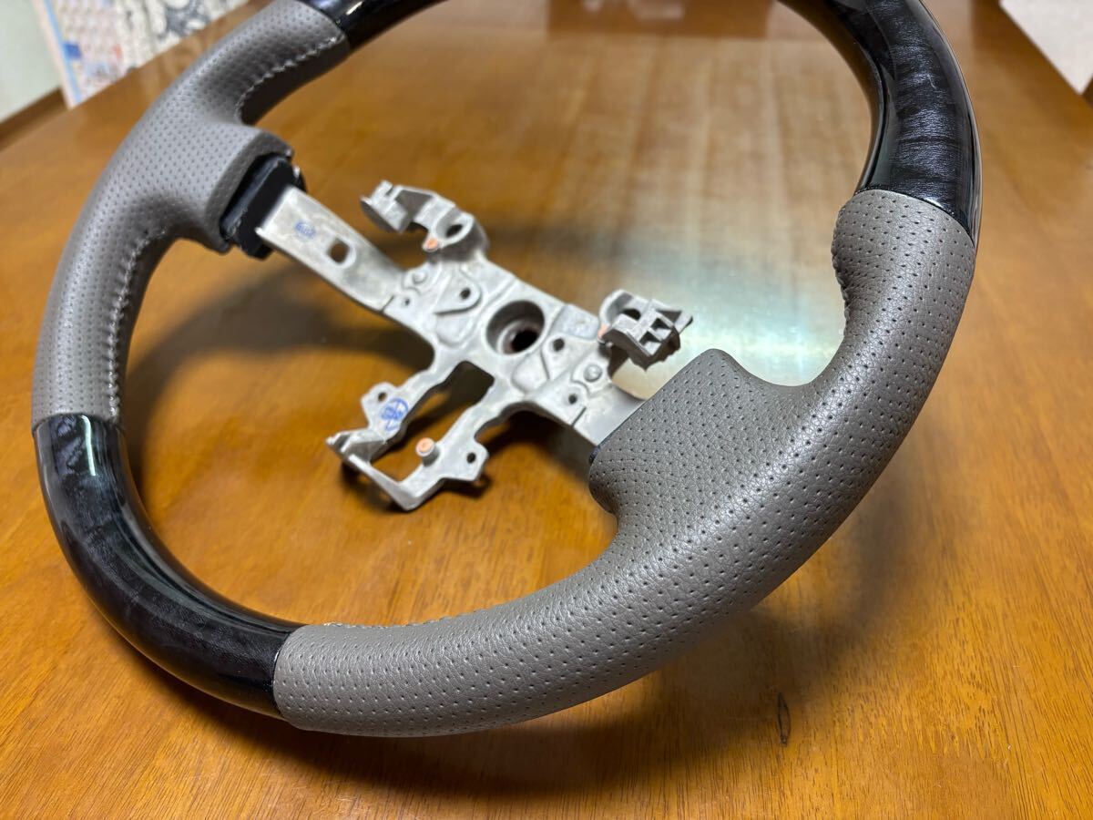 Yahoo!オークション - スズキ エブリィ da17 ステアリング 黒木目 レザ...