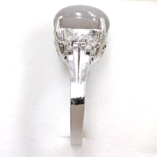 Yahoo!オークション - Y9245 Pt900 天然スターサファイア 7.68ct 天然...