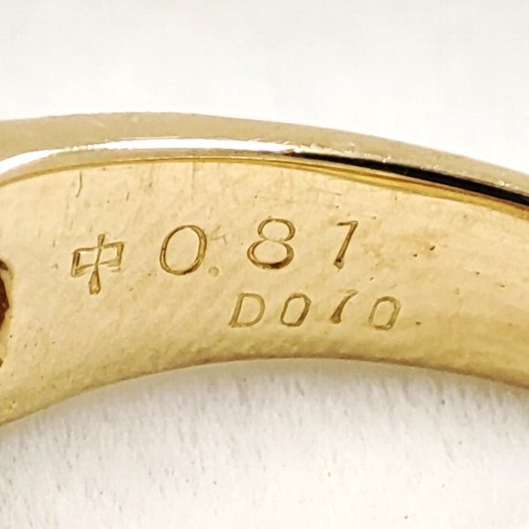 Yahoo!オークション - Y9240 K18 天然ルビー 0.81ct 天然ダイヤモンド ...