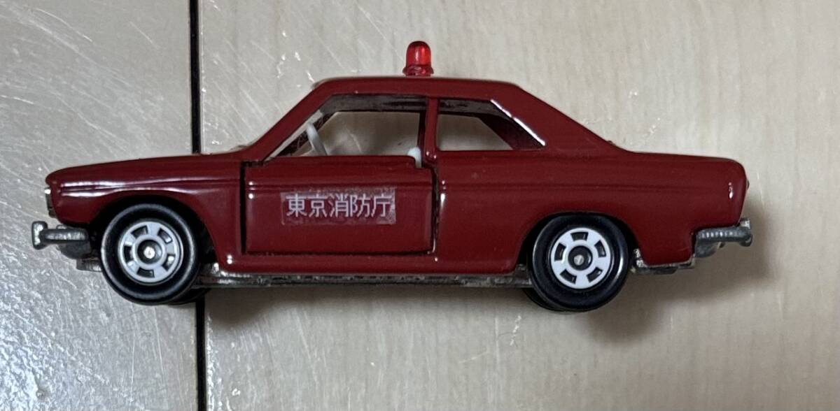 Yahoo!オークション - C404 レア トミカ 日産 NEW BLUEBIRD 東京消防庁...