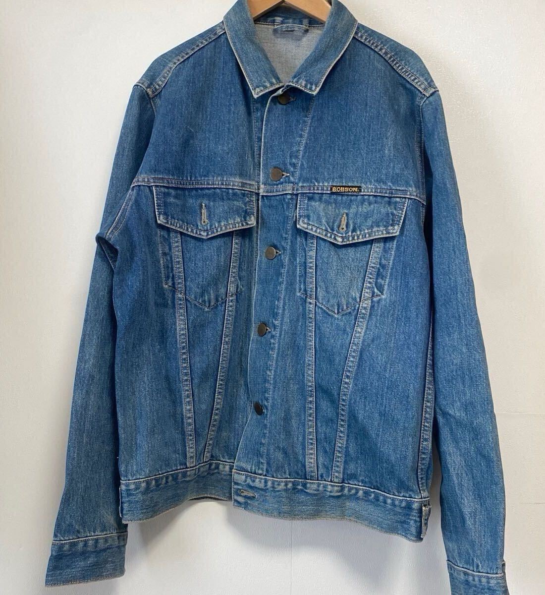 Yahoo!オークション - BOBSON Gジャン デニムジャケット 40