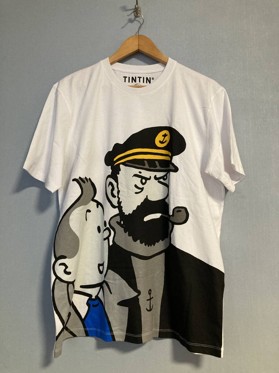 Yahoo!オークション - 美品 TINTIN タンタンの冒険 ビッグプリント T...
