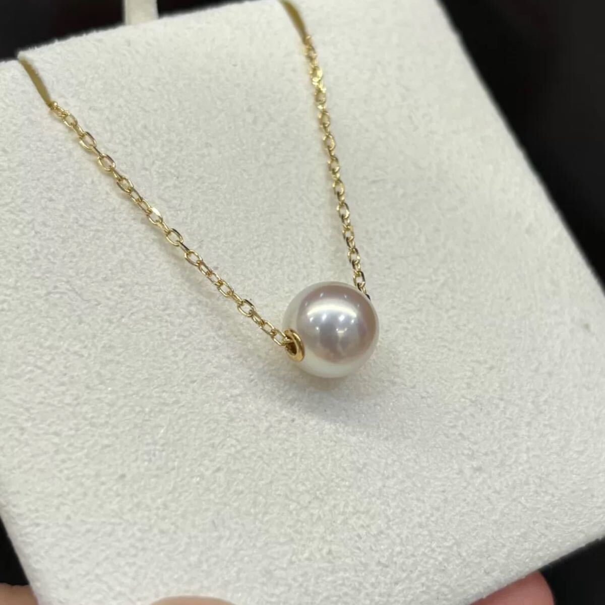 Yahoo!オークション - 御木本 ミキモト MIKIMOTO K18 一粒アコヤ真珠 8...