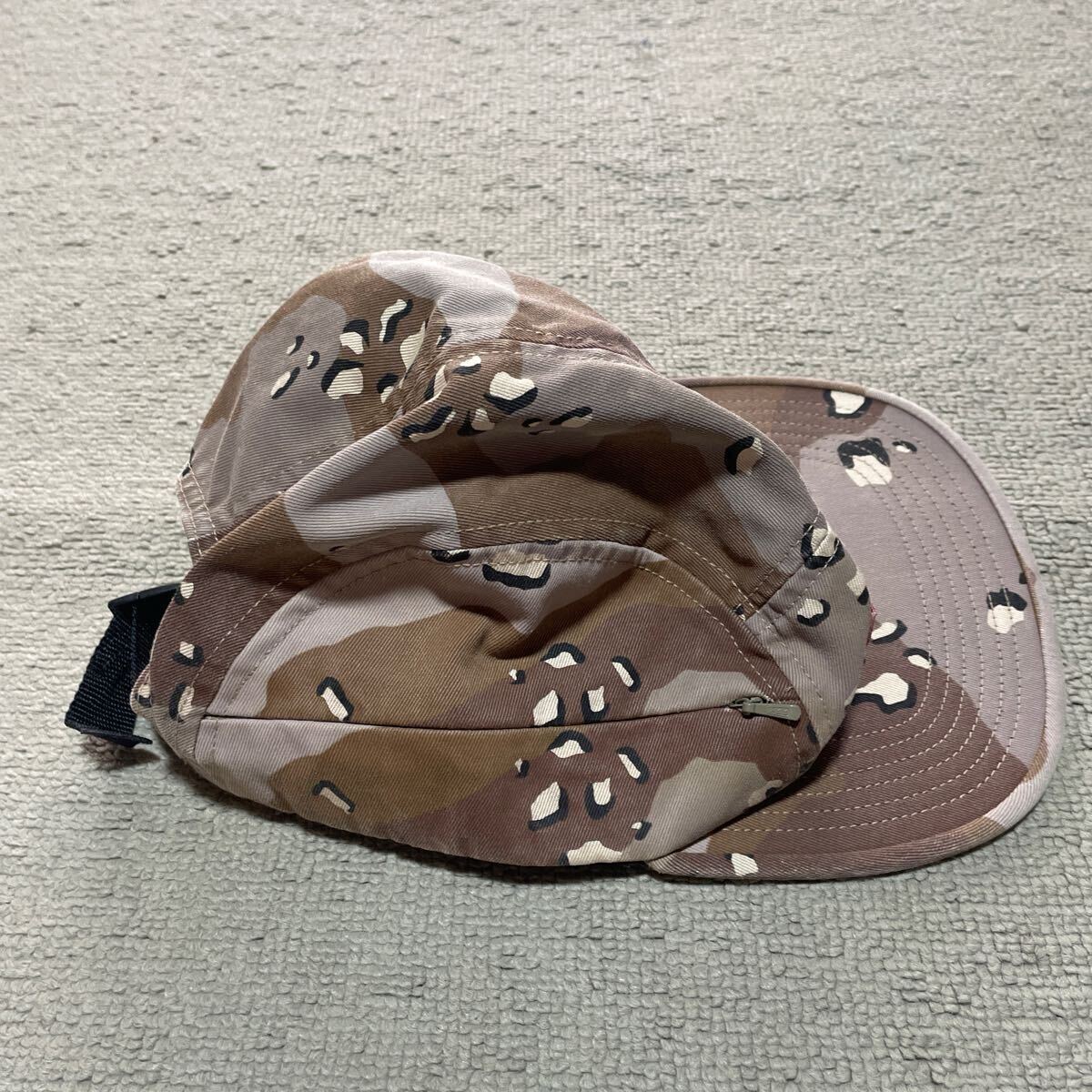 Yahoo!オークション - 17FW Supreme Side Zip Camp Cap Desert Camo シ...