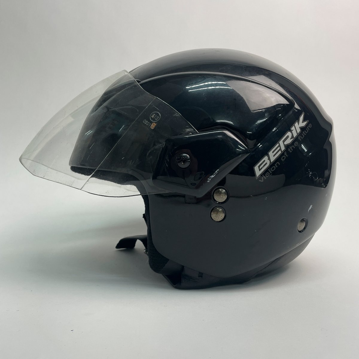 Yahoo!オークション - BERIK ジェット ヘルメット シールド XL BLACK ...