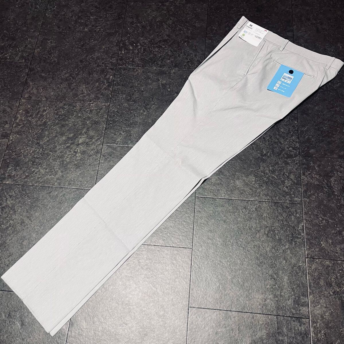 Yahoo!オークション - W100cm クールドライ 冷感 ストレッチ ストライ...