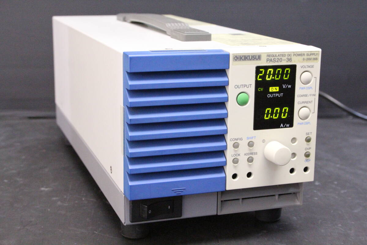 Yahoo!オークション - KIKUSUI PAS20-36 定格出力保障 動作品 直流安定...