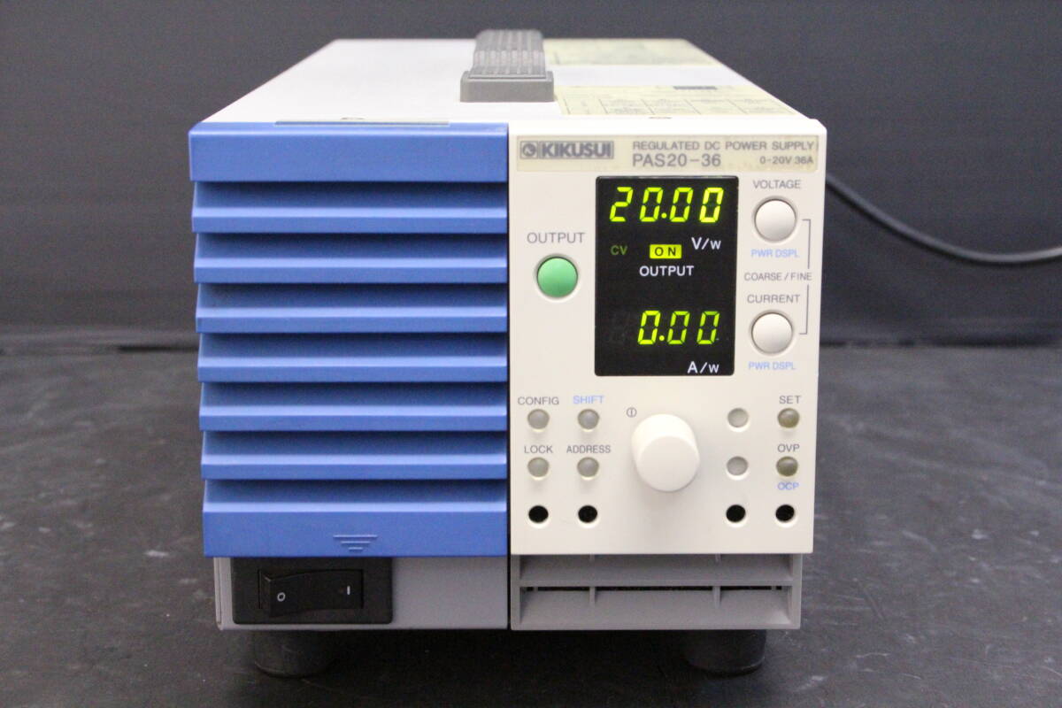 Yahoo!オークション - KIKUSUI PAS20-36 定格出力保障 動作品 直流安定...
