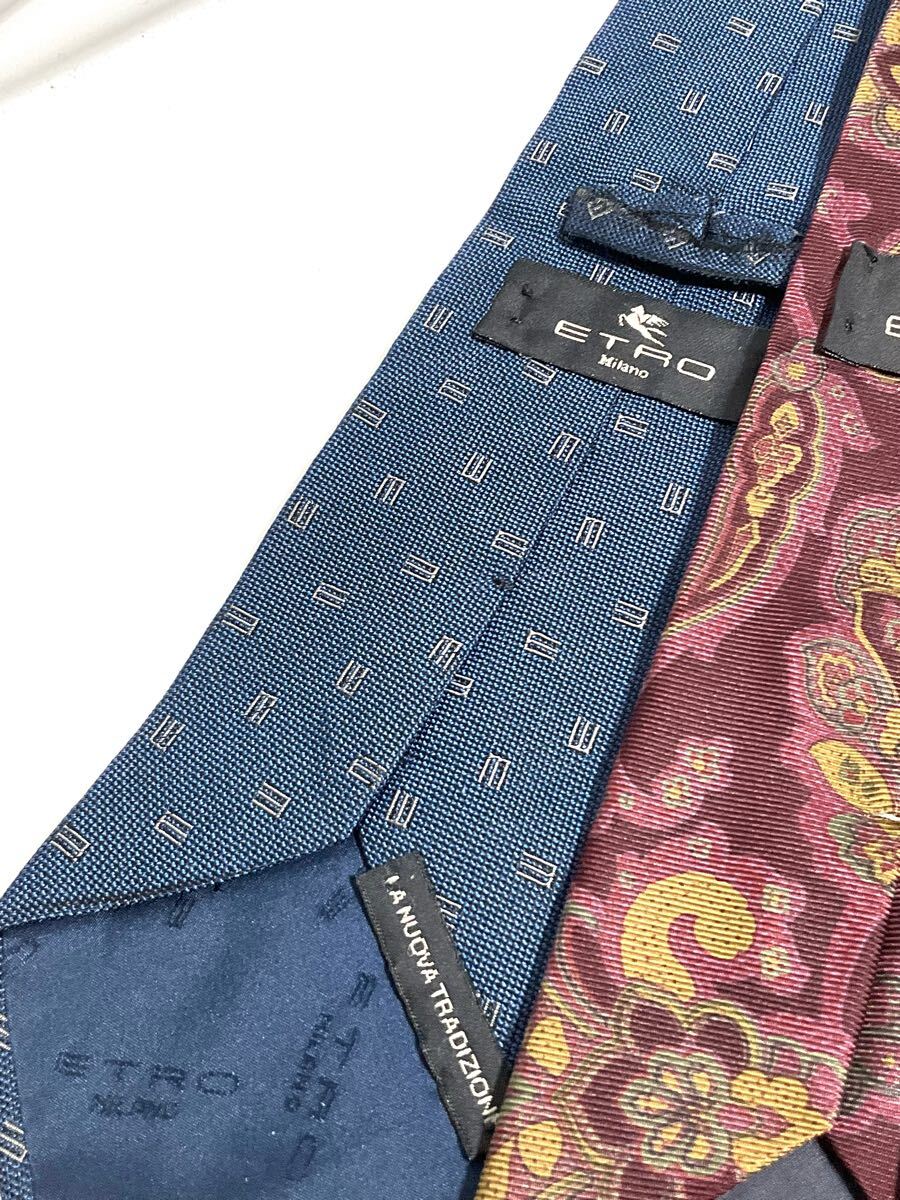 Yahoo!オークション - エトロ ETRO ネクタイ ペイズリー 柄 5本セット...