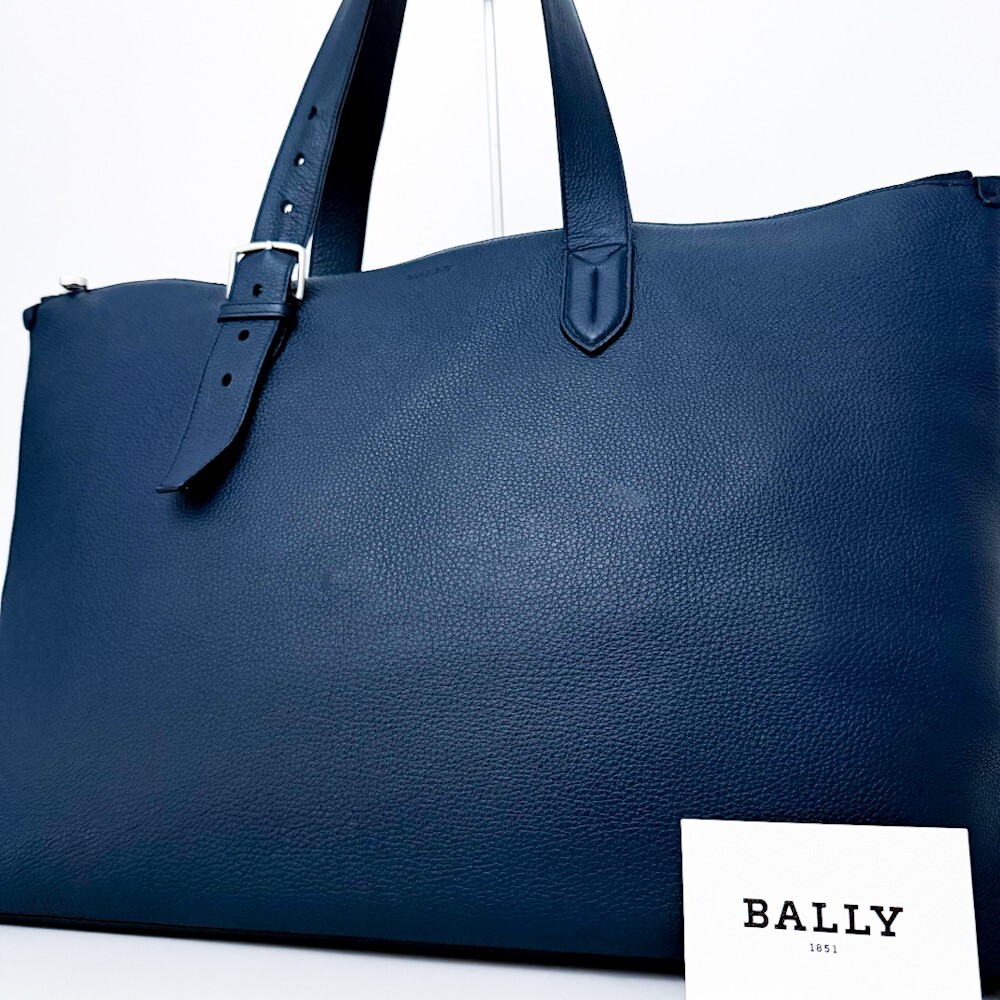 1円 超 現行近 BALLY バリー アシメハンドル 型押しロゴ トートバッグ ビジネス 大容量 A4 メンズ レディース レザー ブルー系(かばん、バッグ)｜売買されたオークション情報 ...