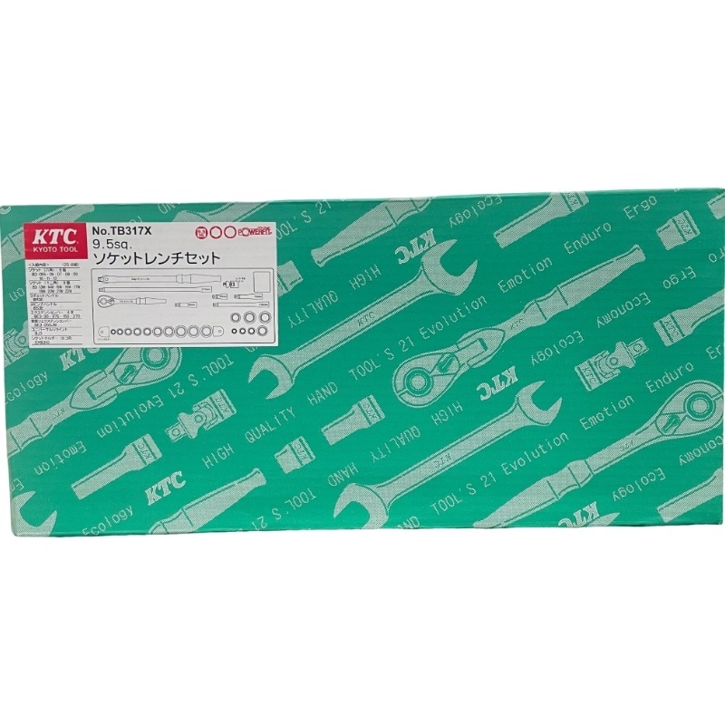 Yahoo!オークション - KTC 9.5sq.ソケットレンチセット TB317X 25点セ...