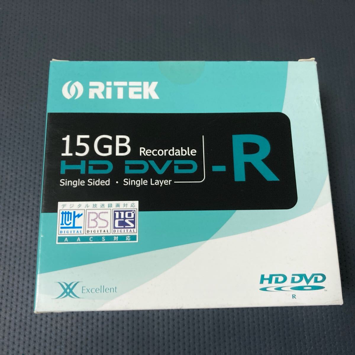 Yahoo!オークション - 未開封 未使用 RITEK HD DVD-R 15GB 5枚組 ディ...