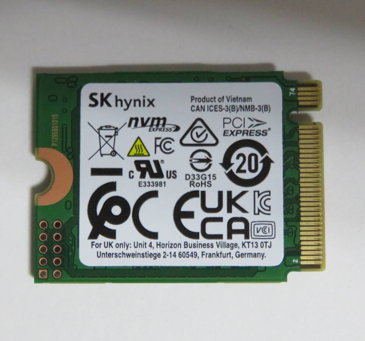 Yahoo!オークション - 中古 SKhynix SSD PVC10 NVMe 256GB HFS256GEM3...