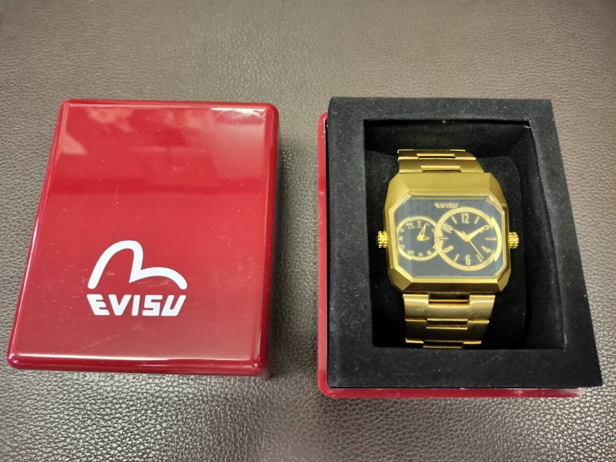 Yahoo!オークション - EVISU 時計 ゴールド 電池切れ