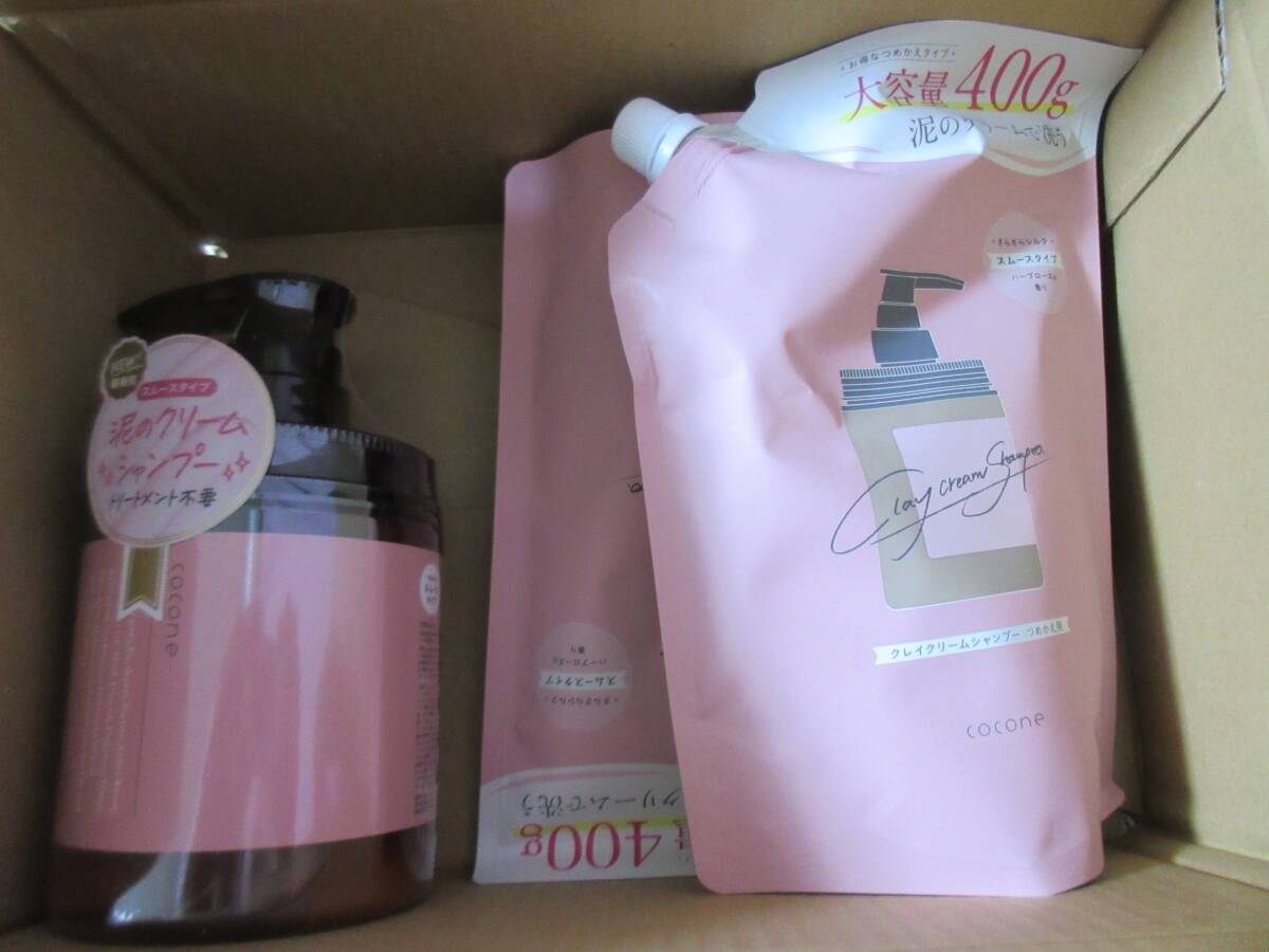 cocone クレイクリームシャンプー 本体1個 詰め替え400g×2 セット(シャンプー)｜売買されたオークション情報、yahooの商品情報をアーカイブ公開 - オークファン（aucfan.com）