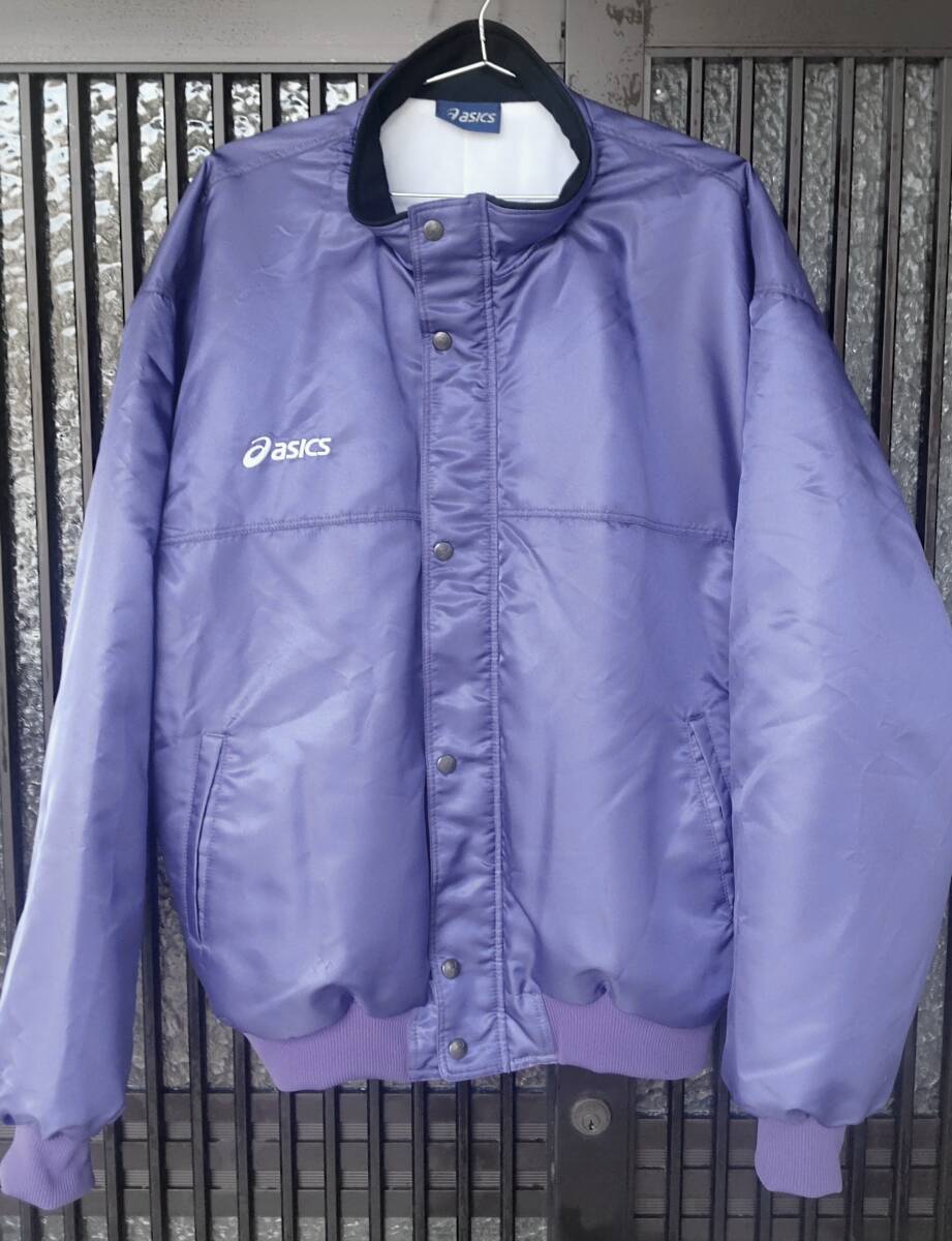 Yahoo!オークション - アシックス ベースボールジャンパー パープル サ...