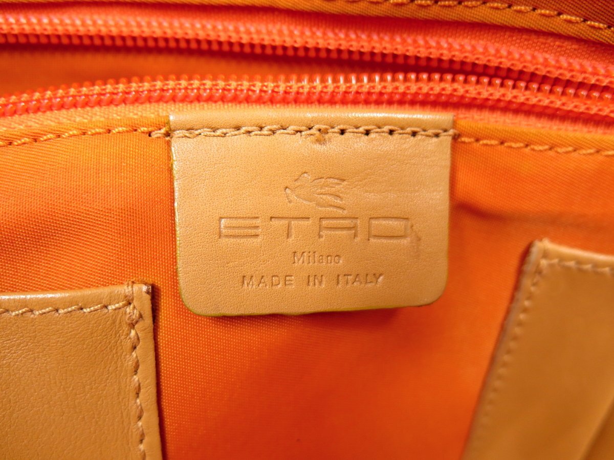 Yahoo!オークション - 超美品 ETRO エトロ ペイズリー柄 PVC カーフ ...