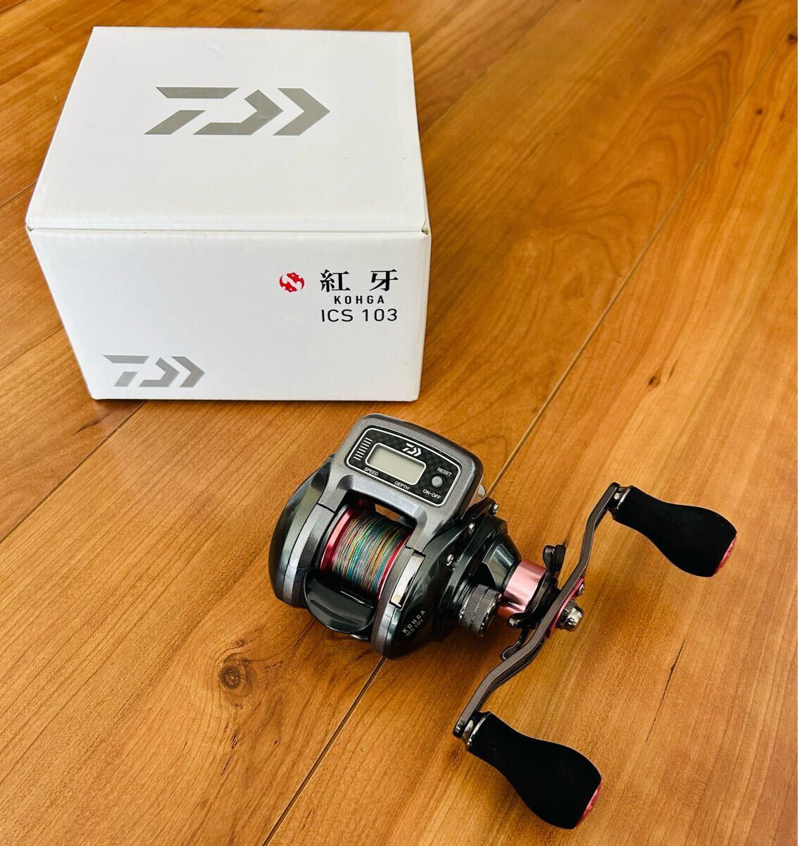 Yahoo!オークション - 美品 ダイワ 紅牙 ICS 103 箱 取説 ライン付き ...