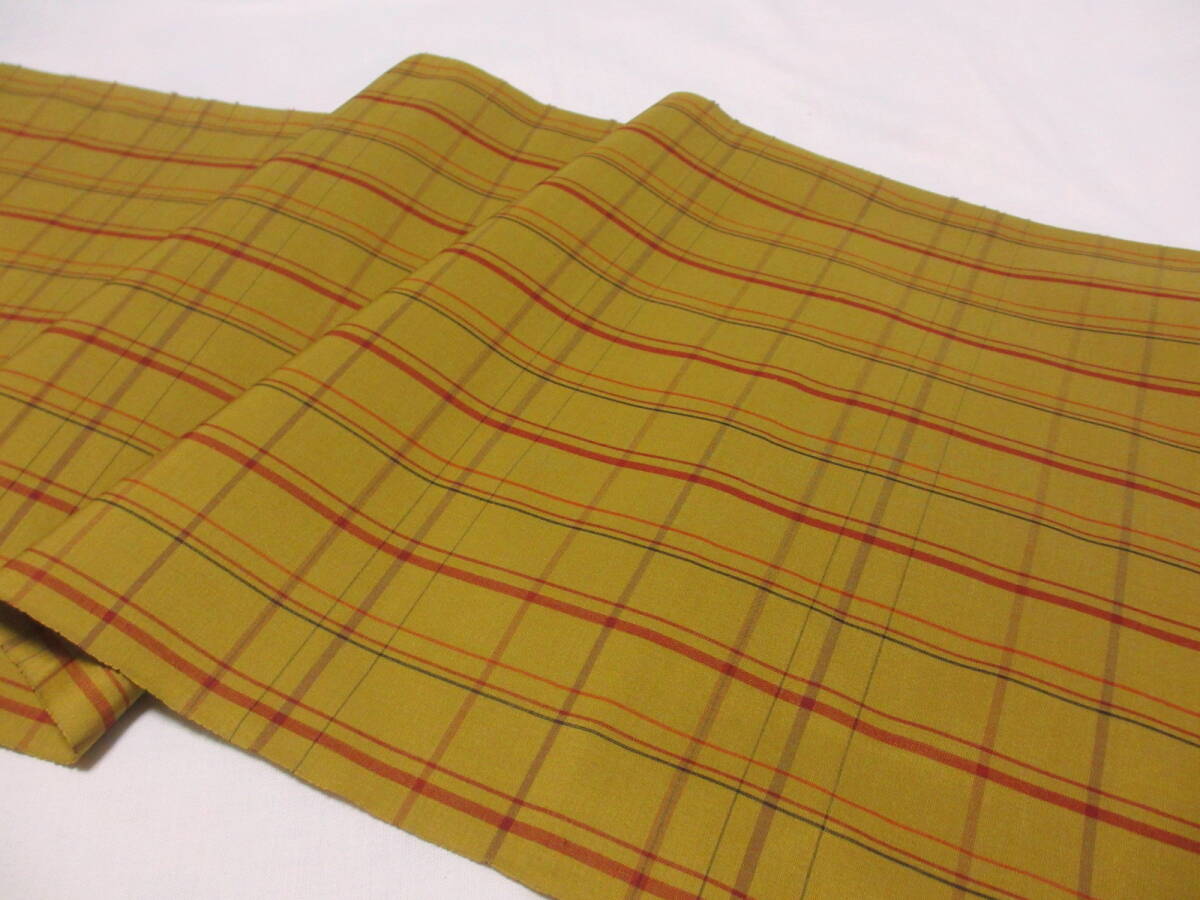 Yahoo!オークション - H320 正絹 長いはぎれ 37 5cmx450cm 泥 本場黄...