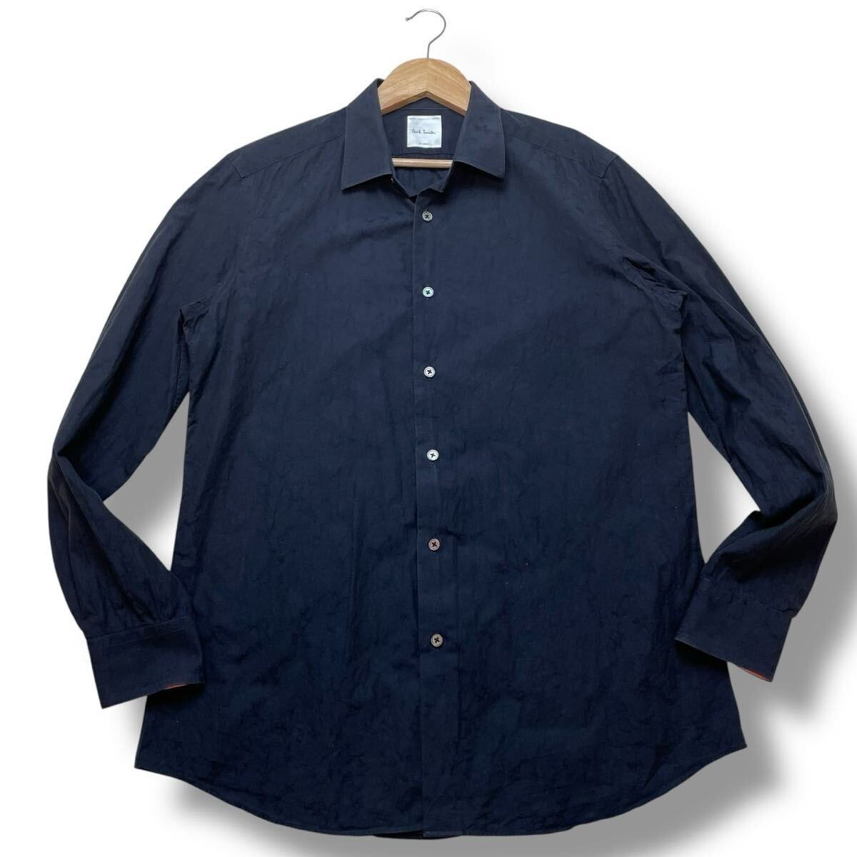 / XL Paul Smith ポールスミス 総柄刺繍 長袖シャツ ドレスシャツ 袖口マルチストライプ ビジネス カジュアル 近年 メンズ(XLサイズ以上)｜売買されたオークション情報 ...