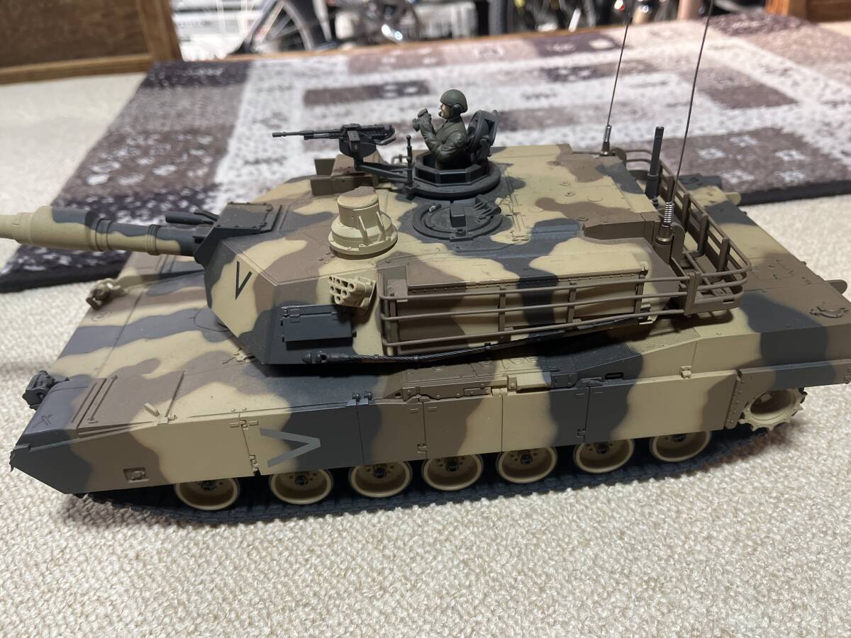 Yahoo!オークション - 1/24 RC BATTLE TANK M1A2 エイブラムス 中古 ジ...