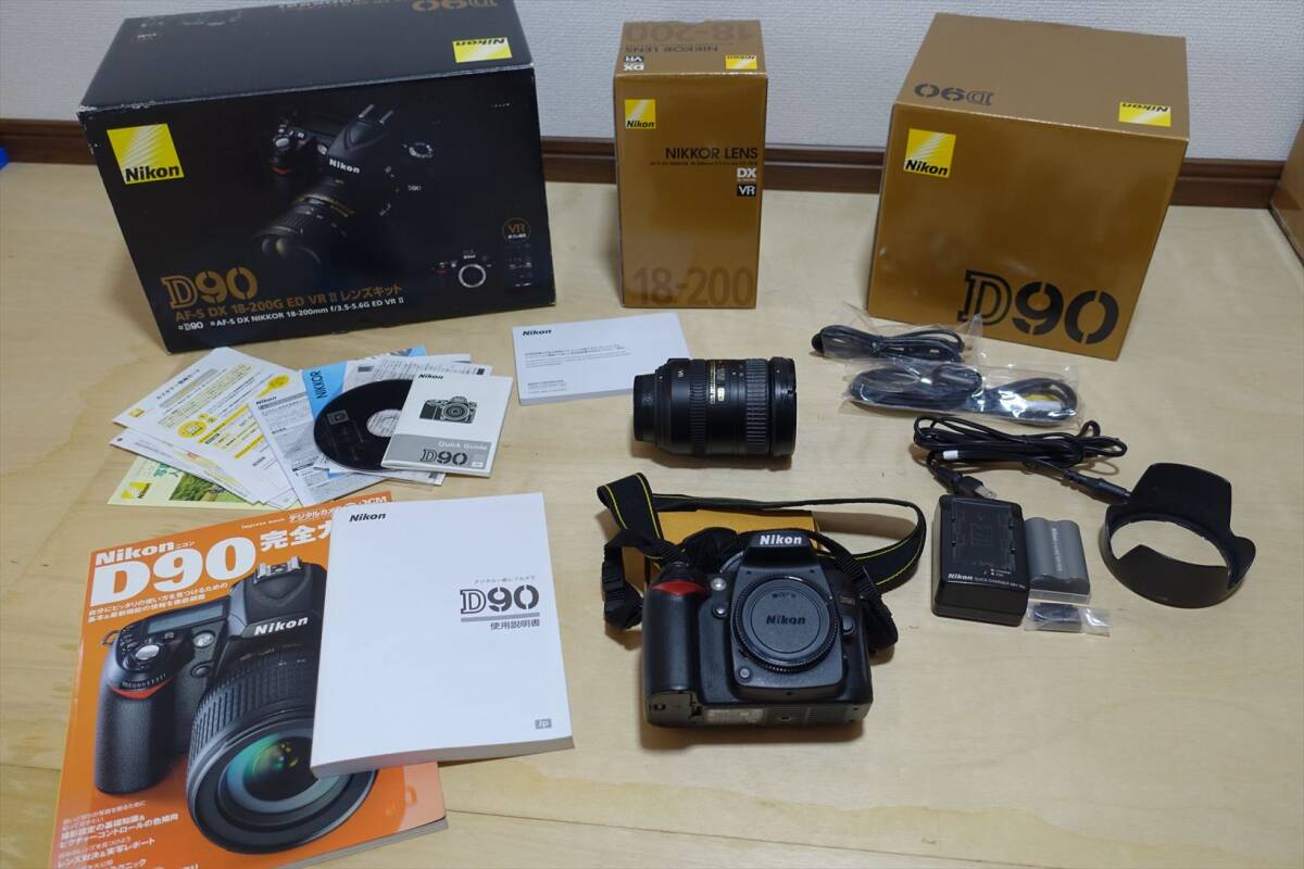 送料500円のみ NIKON D90 AF-S DX 18-200G ED VRⅡ レンズキット 付属品あり(ニコン)｜売買されたオークション情報、yahooの商品情報をアーカイブ公開 ...