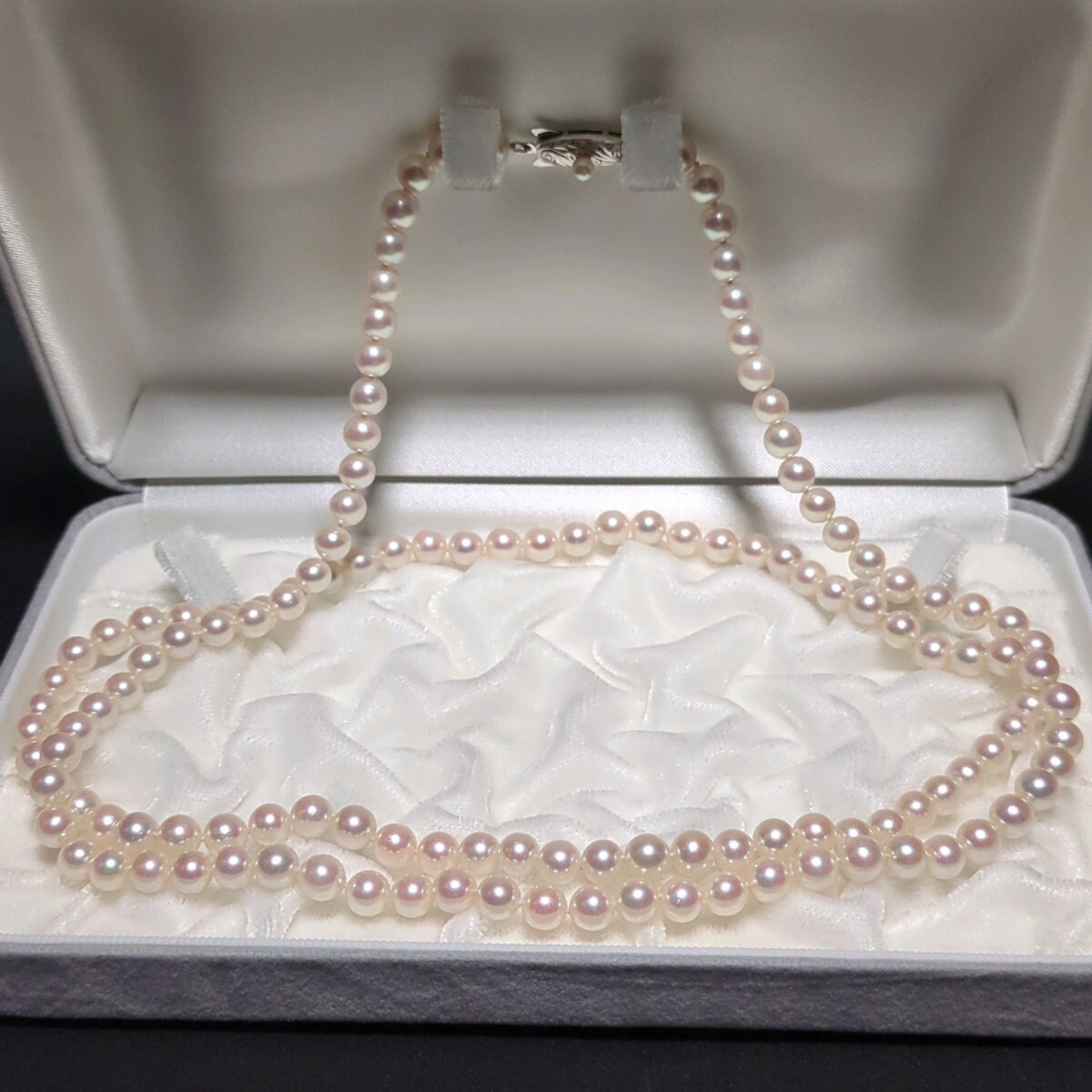 Yahoo!オークション - 【TASAKI K14 ロング89cm】アコヤ真珠 6.0-6.5mm...