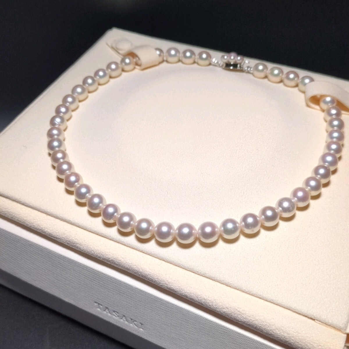 Yahoo!オークション - 【TASAKI 9.0-9.5mm】K14 アコヤ真珠 45cm 大珠 ...