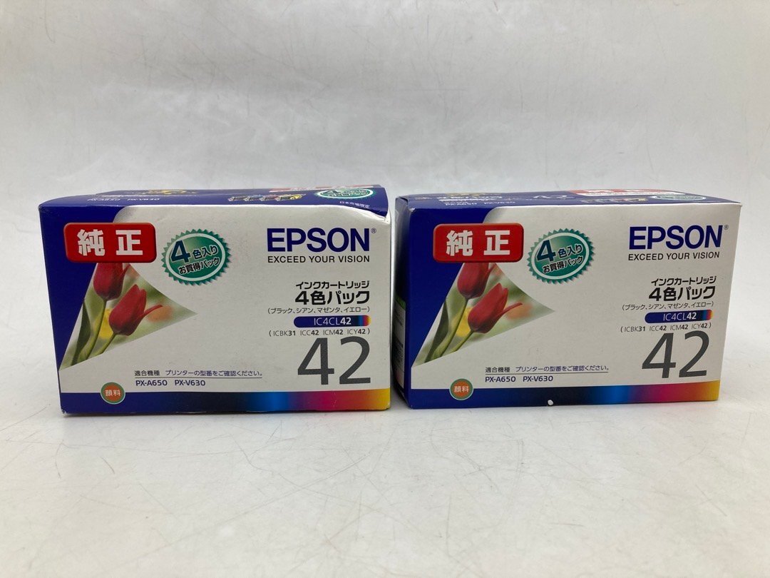 Yahoo!オークション - 【EPSON】2個セット IC4CL42 4色パック エプソン...