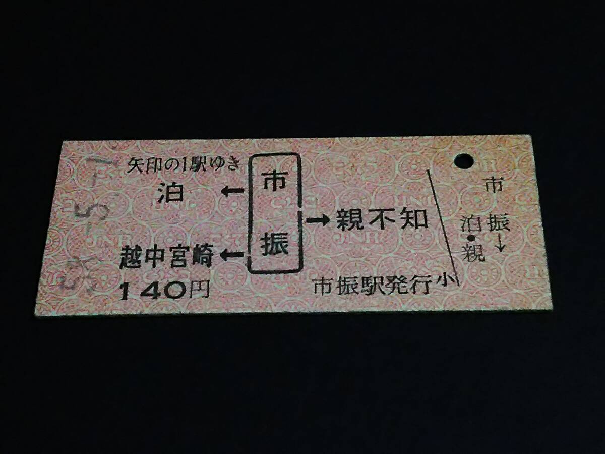Yahoo!オークション - 【[未使用]両矢印式乗車券(B型)】 北陸本線（泊/...
