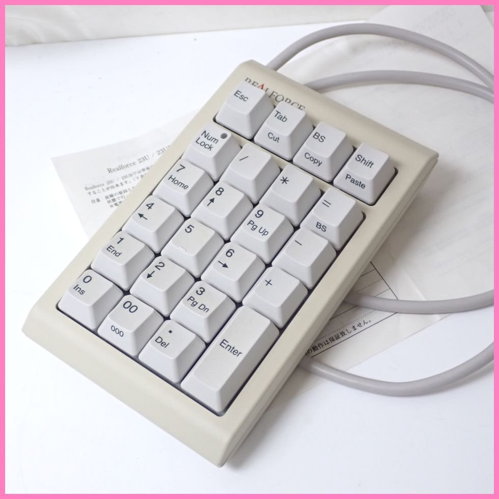 Yahoo!オークション - 東プレ REALFORCE 23U テンキーボード WC0100/...