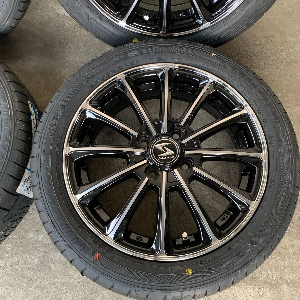 Yahoo!オークション - ストラテジーK102 165/55R15 グッドイヤーRVF02 ...